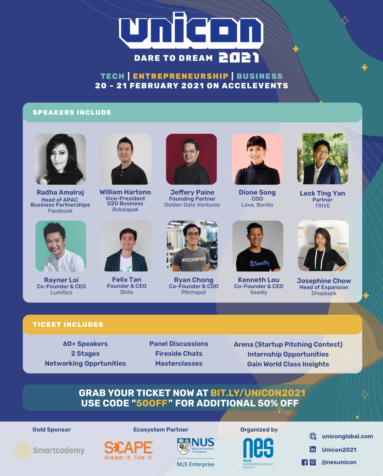 SATU: INVITATION TO NUS NES UNICON 2021 ANNUAL TECH, ENTREPRENEURSHIP ...