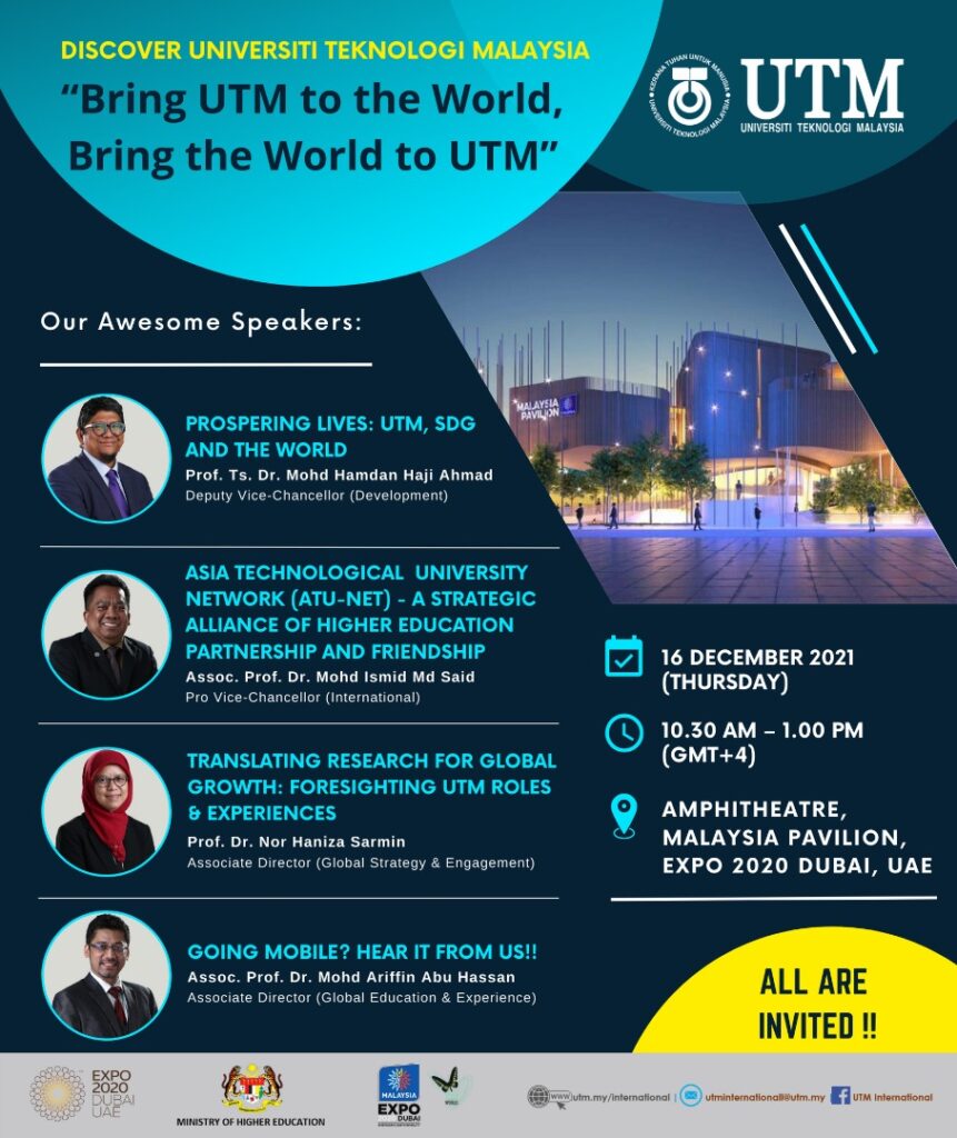 UTM at Expo 2020 Dubai | UTM International
